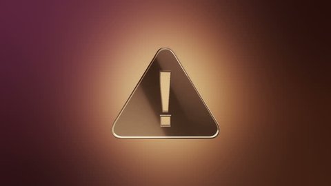 Attention 3d Animated Icon On Transparent Stock Footage Video (100% ...