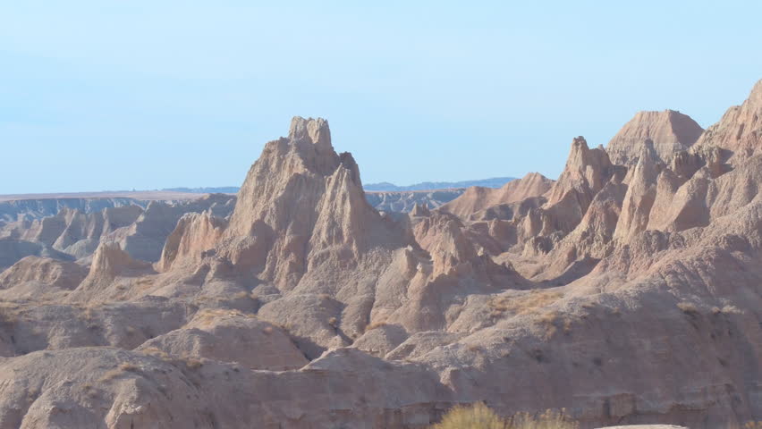 Ridges and Rock formations in Badlands National Park image - Free stock ...