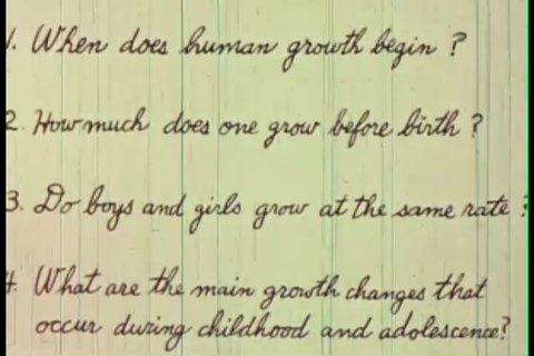 1960s Children Sit Write Down Answers Stock Footage Video (100% Royalty ...