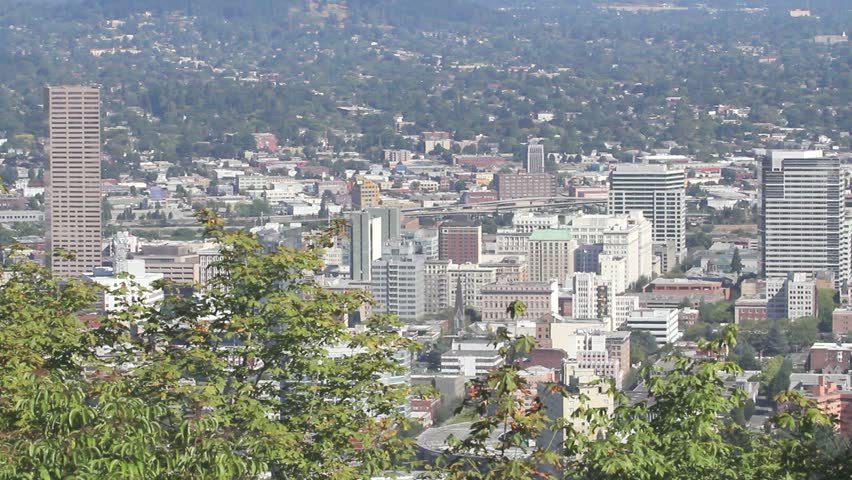 portland oregon landscape city view mount Stock Footage Video (100% ...
