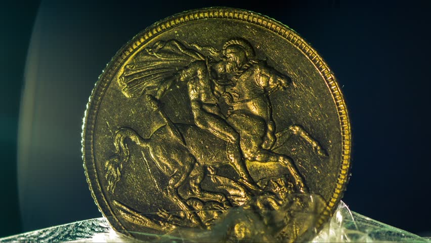 Gold Sovereign Coins Stock Video Footage - 4K and HD Video Clips ...