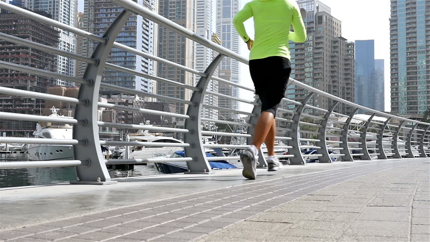 Low Angle View Athletic Fitness Woman Stock Footage Video (100% Royalty ...