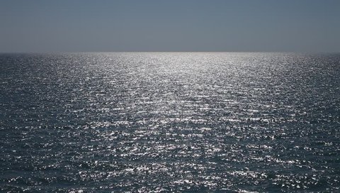 Seascape Horizon Over Water Motion Background Stock Footage Video (100% ...