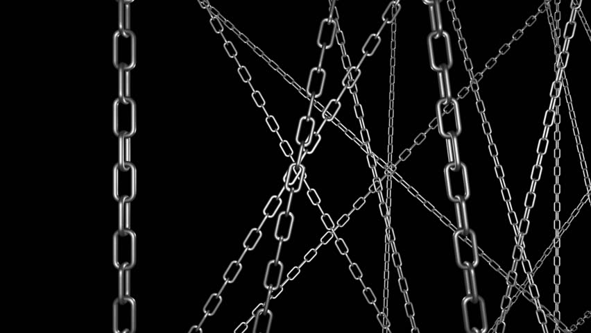 Chains Fly Through Looping Animated Stock Footage Video (100% Royalty ...