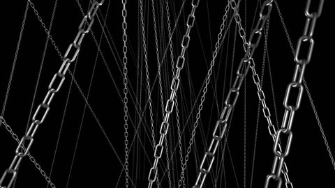 Chains Straight Cam Looping Animated Background Stock Footage Video ...