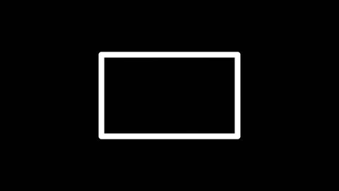 Several Animations White Rectangle On Black Stock Footage Video (100% ...