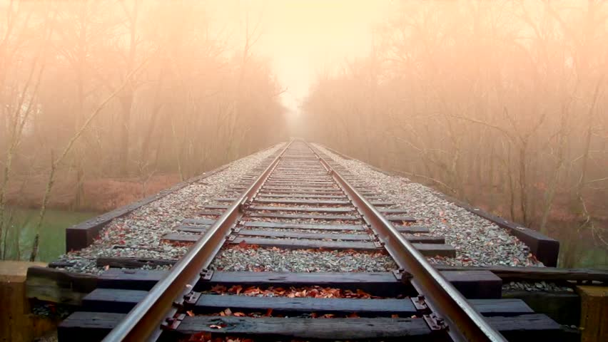 3d animation train tracks green screen Stock Footage Video (100% ...