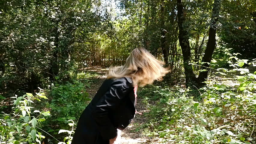 scared terrified woman running away somebody Stock Footage Video (100% ...