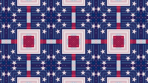 American Color Pattern Background Seamless Loop Stock Footage Video ...