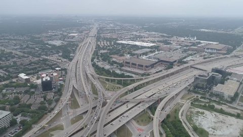 First Fivelevel Interchange Highway Dallas Texas Stock Footage Video ...