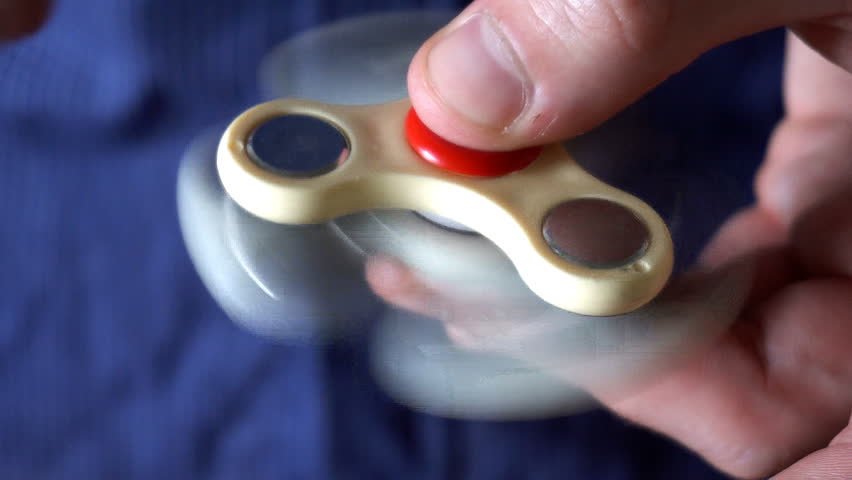 two spinner spinning hand young man Stock Footage Video (100% Royalty ...