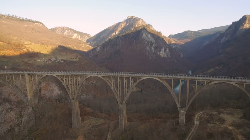 Big Arched Bridge , Mountains Stock Footage Video (100% Royalty-free ...