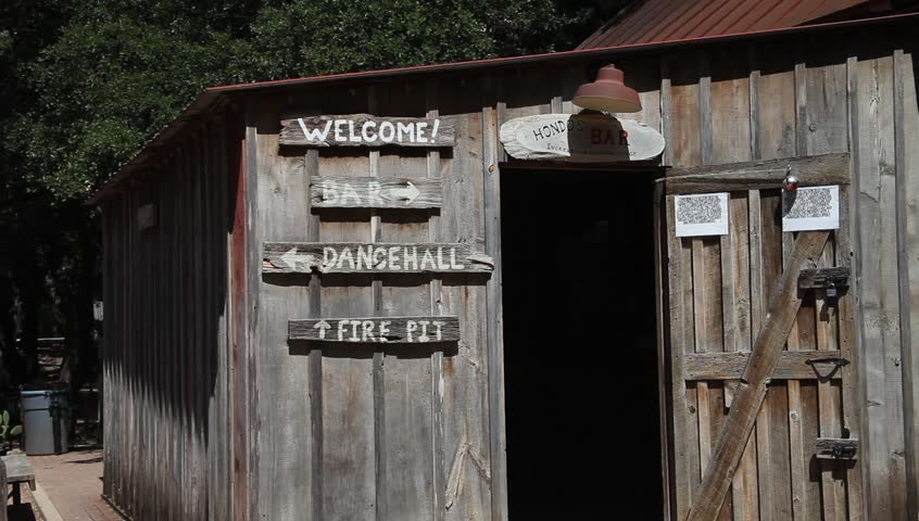 Bar Entrance in Luckenbach, Texas. Stock Footage Video (100% Royalty ...