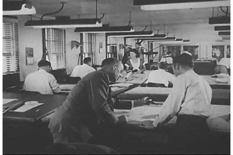 1950s Scientists Work Nuclear Lab Female Stock Footage Video (100% ...