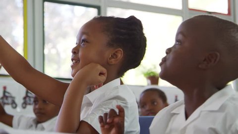 School Kids Counting Out Loud Elementary Stock Footage Video (100% ...