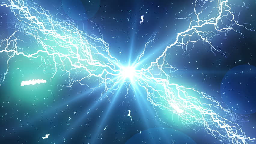 Lightning and Sparkling Particle Effect Stock Footage Video (100% ...