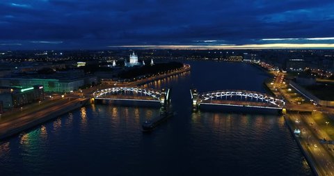 Story Bridge Light Colours Night Commemorating Stock Footage Video (100 ...
