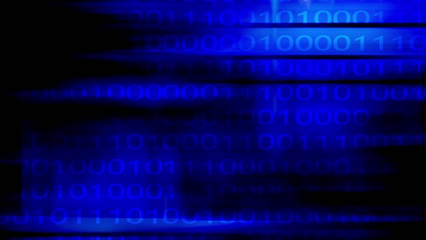 Scrolling Binary Code Against a Stock Footage Video (100% Royalty-free ...