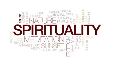 Spirituality Animated Word Cloud Text Design Stock Footage Video (100% ...