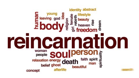 Reincarnation Animated Word Cloud Text Design Stock Footage Video (100% ...