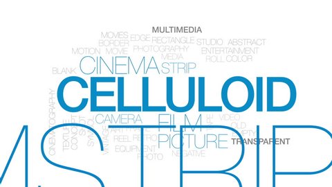 Celluloid Animated Word Cloud Text Design Stock Footage Video (100% ...
