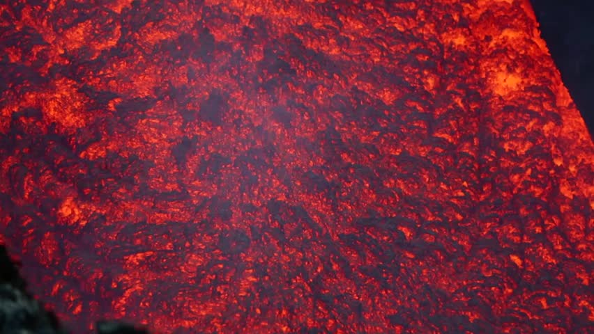 Magma Flows Through Lava Tubes Stock Footage Video (100% Royalty-free ...