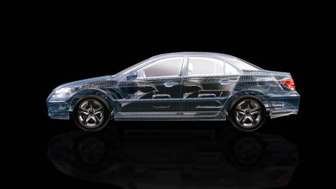 Modern Car Rotates Photorealistic 3d Car Stock Footage Video (100% ...