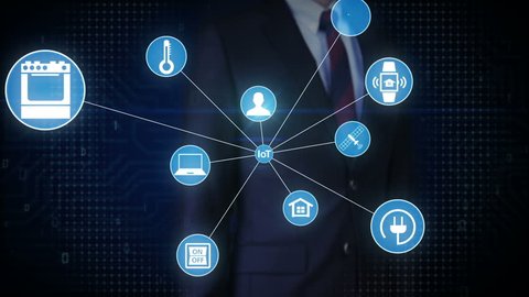 background world cyberspace elements seamless loop Stock Footage Video ...