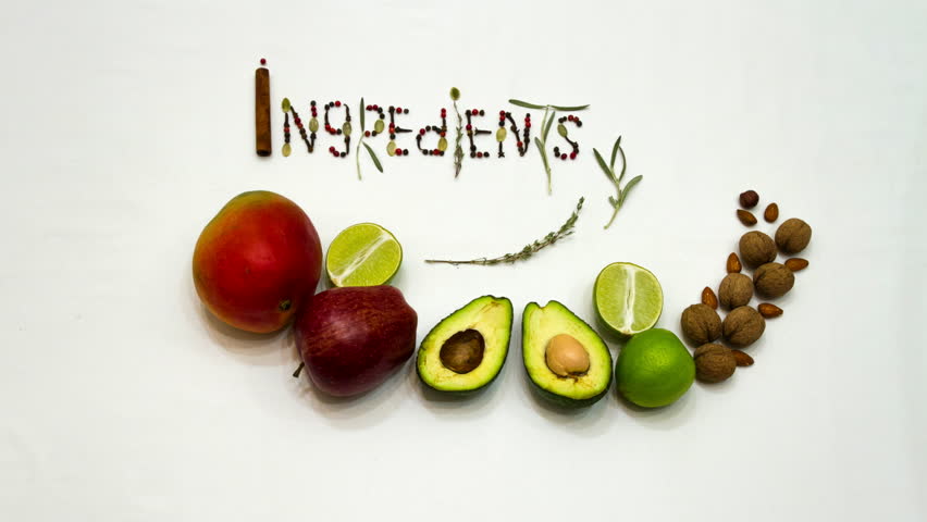 food ingredients stop motion animation recipe Stock Footage Video (100% ...