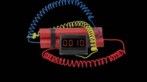 Tnt Time Bomb Explosive Digital Countdown Stock Vector (Royalty Free ...