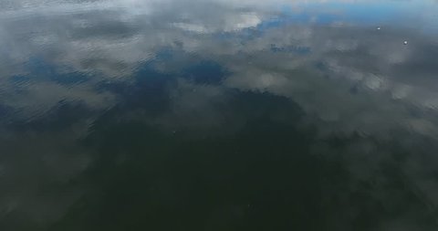 Flight Over Water Under Night Sky Stock Footage Video (100% Royalty ...