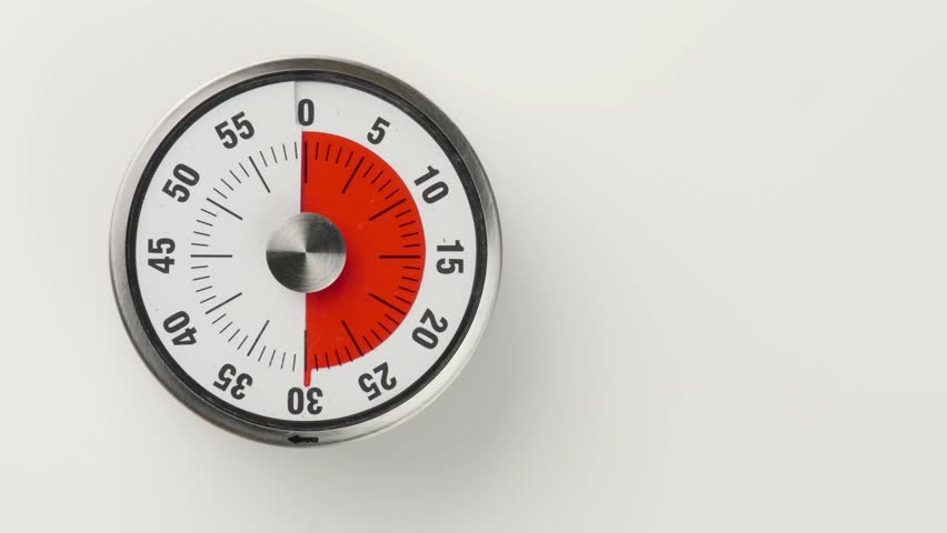 vintage analog kitchen countdown timer classical Stock Footage Video ...