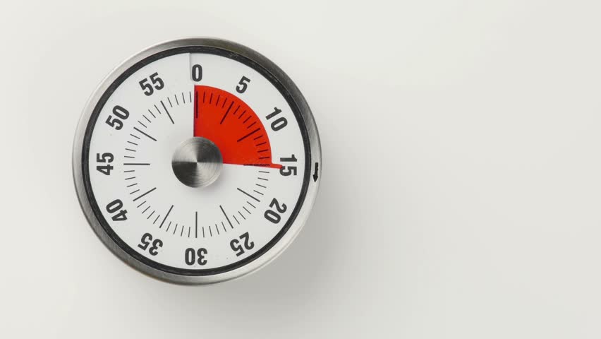 vintage analog kitchen countdown timer classical Stock Footage Video ...