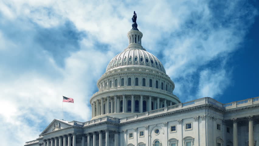 Landscape of the congress building in Washington DC image - Free stock ...
