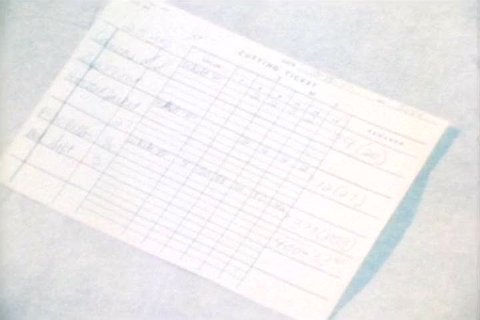 1960s Cutting Ticket Shown Garment Industry Stock Footage Video (100% ...