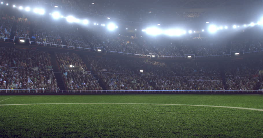 4k resolution footage dramatic soccer stadium Stock Footage Video (100% ...
