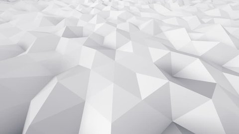 white polygonal geometric surface computer generated Stock Footage Video (100% Royalty-free ...