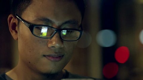 Portrait Software Developer Hacker Wearing Glasses Stock Footage Video ...