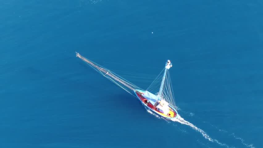 ‘feluca’ italian swordfish hunting boat on Stock Footage Video (100% ...