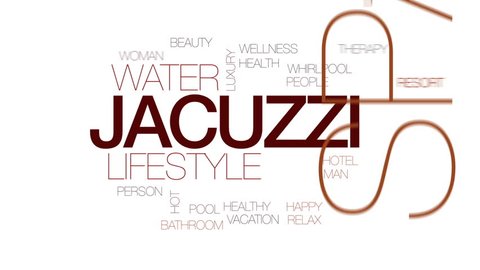 Jacuzzi Animated Word Cloud Text Design Stock Footage Video (100% ...