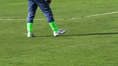Legs Goalkeeper During World Cup Amateur Stock Footage Video (100% ...