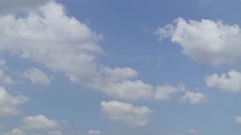 time lapse beautiful blue sky clouds Stock Footage Video (100% Royalty ...