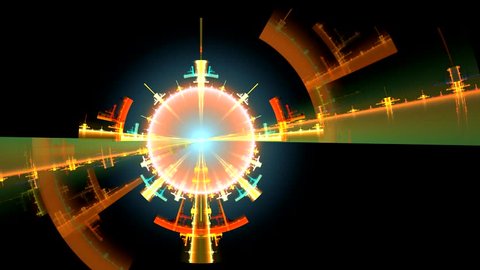 Rotating Sphere Loading Ball Beam High Stock Footage Video (100% ...