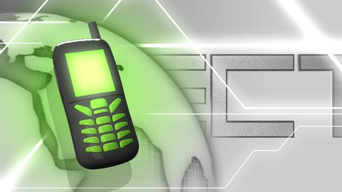 Animated Cell Phone Telecommunication 3d Motion Stock Footage Video ...