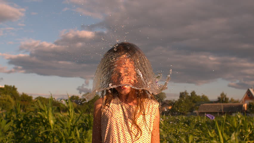 Water Balloon Splash Burst On Stock Footage Video (100% Royalty-free ...