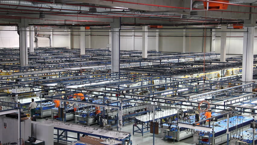 people working factory production cables cars Stock Footage Video (100% ...