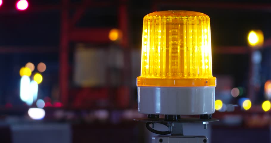 Close-up of a Yellow Alarm Stock Footage Video (100% Royalty-free ...