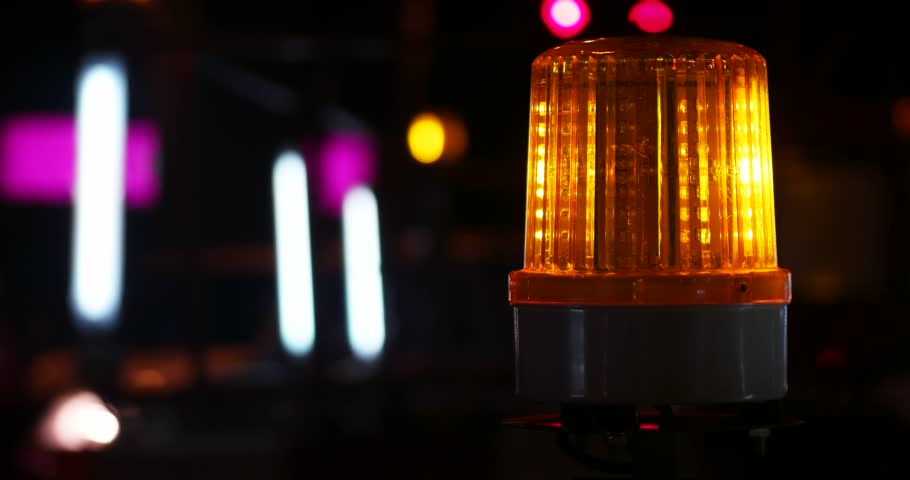 Close-up of a Yellow Alarm Stock Footage Video (100% Royalty-free ...