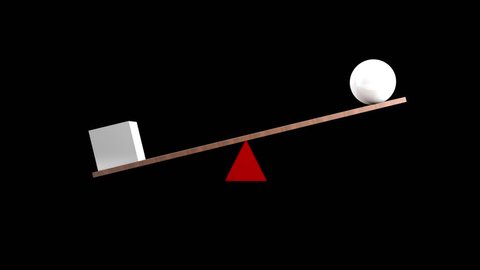 leverage scale loop animation equal weight Stock Footage Video (100% ...