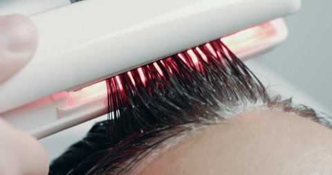 Infrared Hair Treatment Professional Hair Treatment Stock Footage Video ...